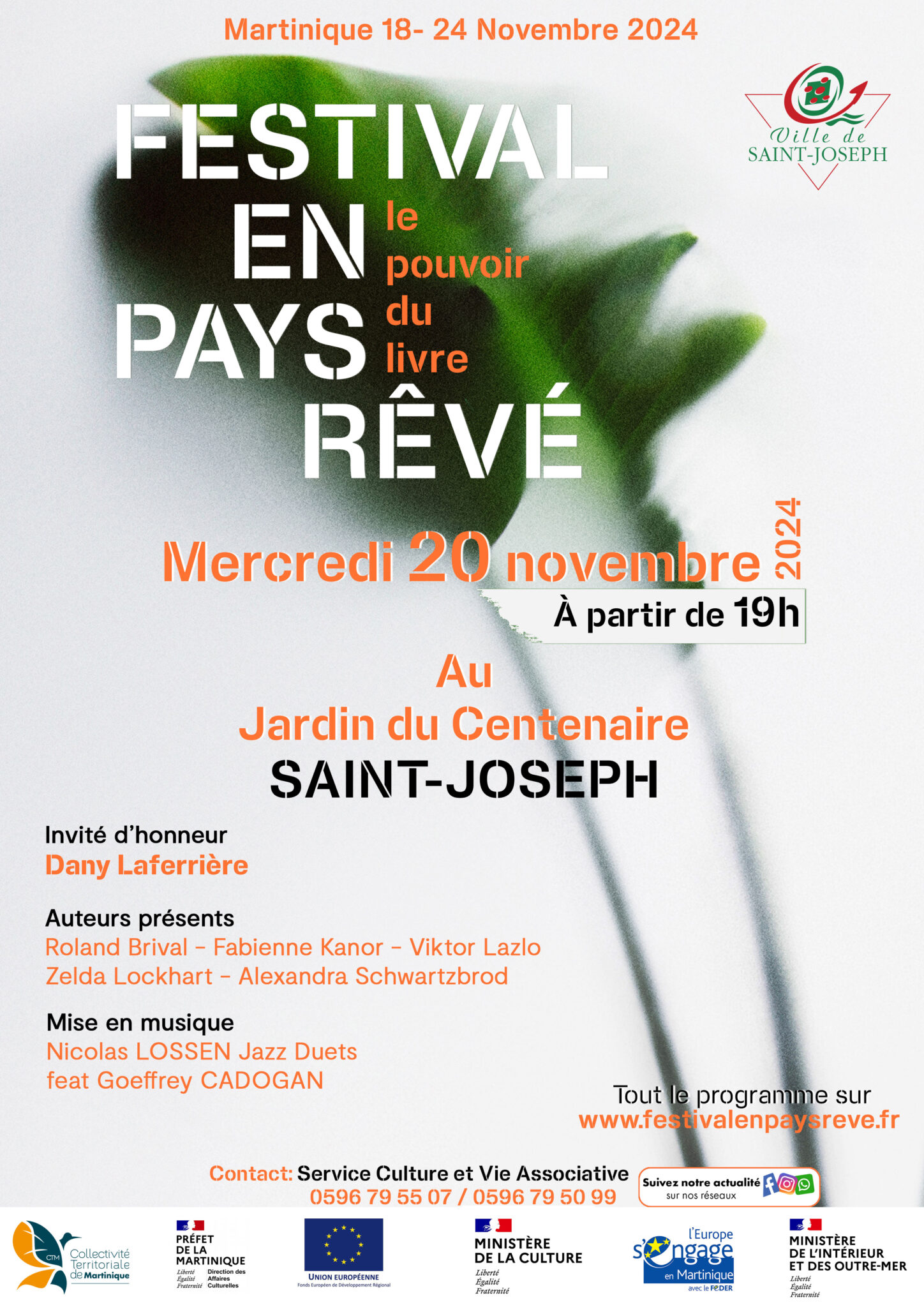 FESTIVAL EN PAYS RÊVÉ _ LE POUVOIR DU LIVRE – Ville de Saint-Joseph