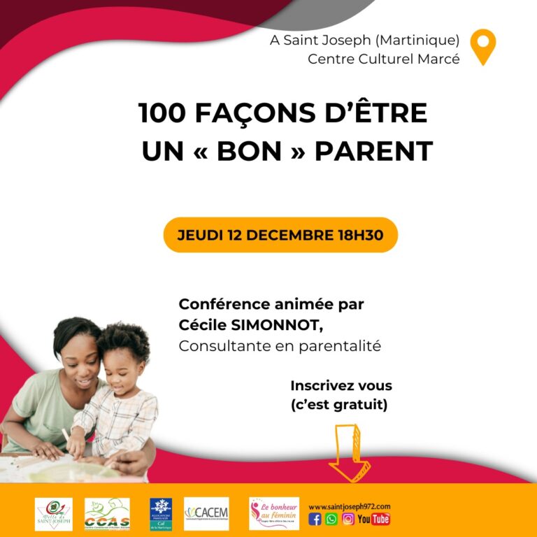 100 FAÇONS D’ÊTRE UN BON PARENT – Ville de Saint-Joseph