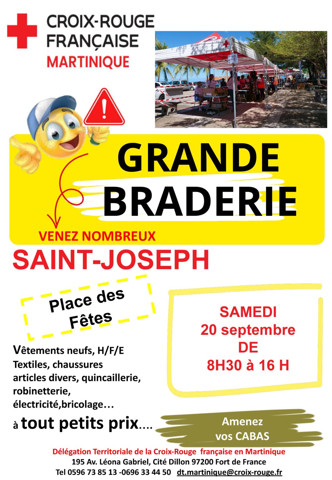 GRANDE BRADERIE DE LA CROIX ROUGE MARTINIQUE – Ville de Saint-Joseph